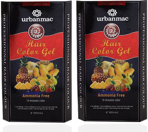 URBANMAC FRUIT VINEGAR HAIR GEL COLOR 2 SET , BLACK - Price in India ...