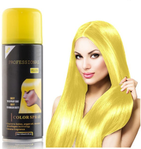 Arcanuy PROFESSIONAL Hair Color Spray Yellow , yellow - Price in India ...