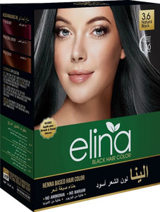 elina Henna Based Hair Color Powder | Men & Women| Ammonia Free | Long ...