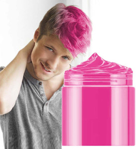 EVERERIN Temporary Hairstyle Cream Pink Color Styling Cream Mud Wax ...