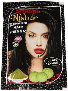 Shama Nikhar Mehandi Henna Colour Hair , Black - Price in India, Buy ...
