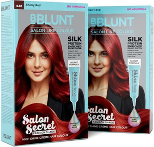 BBlunt Salon Secret High Shine Creme Hair Colour Shade Cherry Red 108g ...