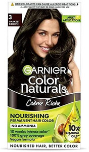 GARNIER no. 3 dark Brown colour , Color Naturals Creme , Shade 3 ...