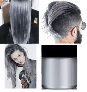 HUZURLU INSTANT & TEMPORARY SILVER HAIR COLOR WAX FOR MEN AND WOMEN ...