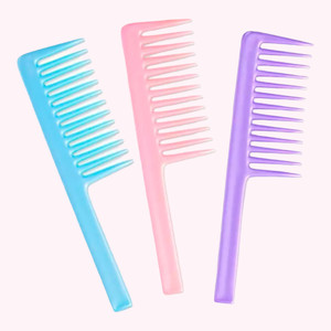 Yolin Wide Tooth Plastic Comb for Easy Hair Detangling in the Shower ...