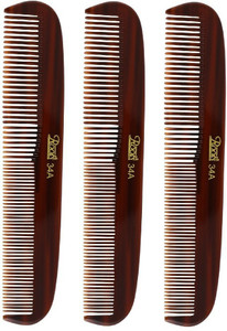 ROOTS Brown Dressing Comb for Medium Length Fine Straight Hair - Pack ...