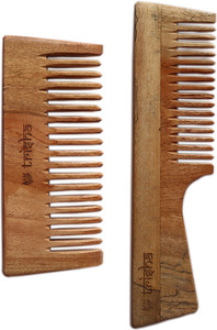 Trisha Wood Combs Hair Growth, Hairfall, Dandruff Control Comb 2 Neem ...