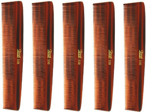 ROOTS Brown Fine Teeth Comb for Fine long Straight Hair - Pack of 5 ...