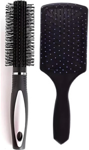 Earthcon Round Rolling Roller Comb With Paddle Hair Comb - Price in ...