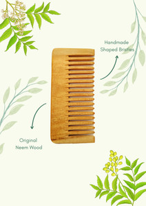 TS Creations Neem Wood Shampoo Comb Comb For Detangling | For Men ...