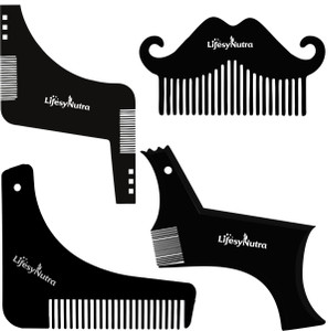 Lifesy Nutra Premium Beard Shaper Tool Combo Shaving Shaped Comb For ...