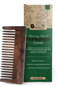 Organic B Indian Rosewood Wide Tooth Comb |Rosemary Infused - Price in ...