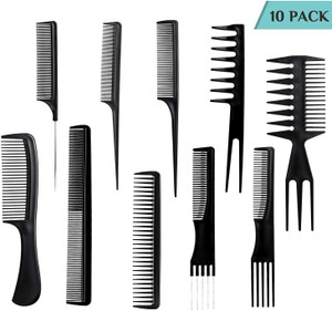 ZIRAK Stylists Professional Variety Pack Styling Comb Set for All Hair ...