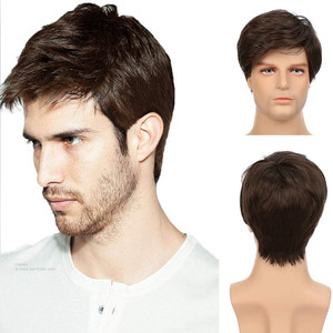Hymaa Men/Boys Full Head Natural Short Wig Hair Extension Price in ...