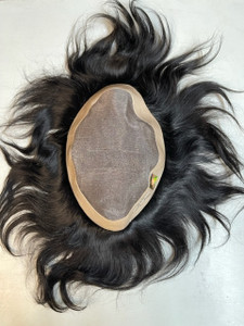 golden hair int EKO hair patch size (10x7) 100% Indian human hair ...