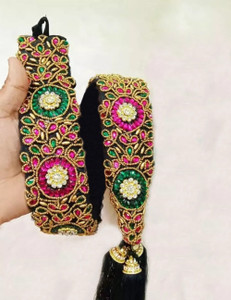 THANU'S CRAFT Ari work jadai Bharatanatyam savaram kemp ready choti ...