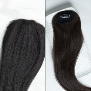 hair originals Clip-in Invisible Patch for thinning hair- Natural Black ...