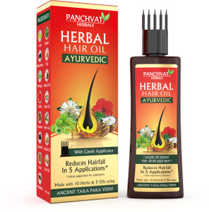 panchvati Ayurvedic Herbal Hair Oil For Hair Fall Control With Comb ...
