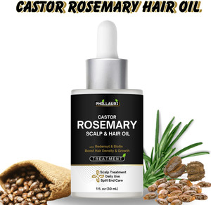 Phillauri Castor Rosemary Scalp and Hair Oil |rose Marry Oil|castor Oil ...