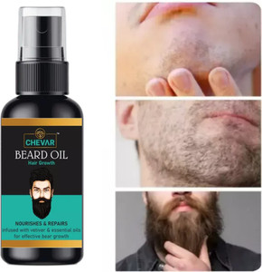 Chevar Advanced Faster Beard Growth oil with 100% Natural Ingredients ...
