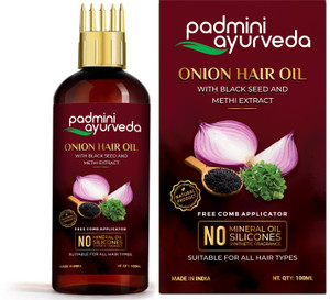 Padmini Ayurveda Onion hair oil|For Hair growth and Strong Hair|for ...