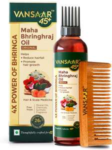 VANSAAR Maha Bhringraj Hair Oil Ayurvedic Clinicall Proven for Hairfall ...