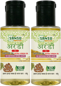 Sansu Castor Oil - Arandi Oil - ( 100ml. Pack Of 2) Hair Oil - Price in ...