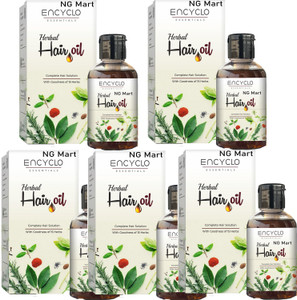 NG MART ENCYCLO HERBAL HAIR OIL FOR LONG & SHYNEE HAIR PACK OF (100ml x ...
