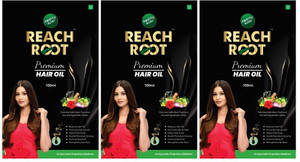 AMRITH NONI Reach Root Premium Hair Oil 100ML - (Pack of 3*100ml) Hair ...