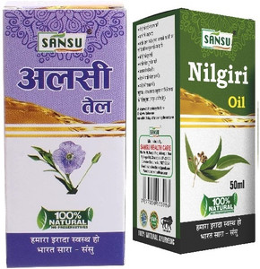 Sansu Alsi Oil 100ml + Nilgiri Oil 50ml (Pack of 2) Hair Oil - Price in ...