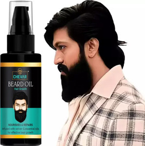 Chevar Beard Hair Growth Oil- For Patchy & Faster Beard Growth Hair Oil ...