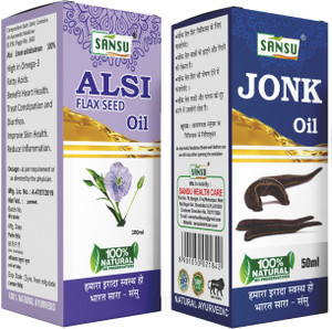 Sansu Alsi Ka Tel 100ml With Jonk Hair Oil 50ml Hair Oil - Price in ...