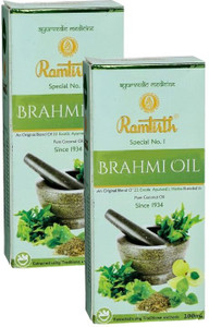 Ramtirth Brahmi Ayurvedic Hair Oil - Pack of 2 (100ml) Hair Oil - Price ...