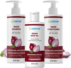Chevar Onion Black Seed Oil Ultimate Hair Care (hair oil + hair shampoo ...