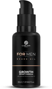 CARLTON LONDON Men Beard Growth, Thicker, Longer & Fuller Hair Oil ...