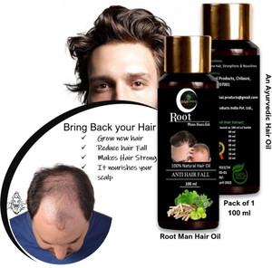 rani Das Herbal ROOT MEN Ayurvedic Oil, Anti Hair Fall, pack of 1, 100 ...