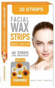 nn Hair Removal Cold Waxing Strip Eyebrows Face Upper Lip Chin Facial ...