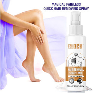 Glock Hair Removal Cream Spray for Men Chest, Back, Legs, Under Arms ...