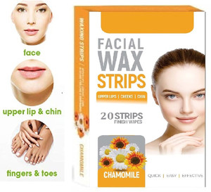 imelda Waxing Strips for Upper Lip/Cheek Hair & Eyebrow Hair Remover ...