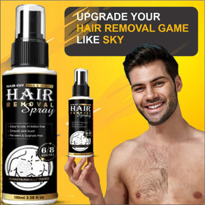 Ontario Painless Hair Removal Spray For Arms, Chest, and Legs Spray ...