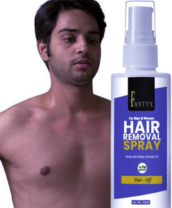 FANTYX Hair Removal Cream Spray for Men Chest, Back, Legs, Undere Arms ...