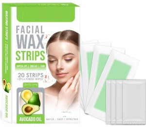 imelda Hair Removal Ready to Use Cold Waxing StripUpper Lip/Cheek Hair ...