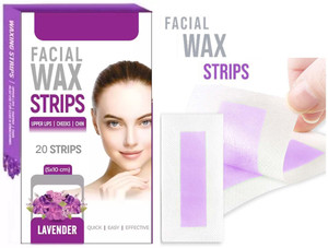 MYEONG Facial Wax Strips For Upper Lip, Facial Hair, Eyebrow Strips ...