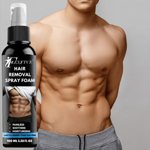 FLEXFIVE Body Hair Removal Spray Cream - For Chest, Arms, Legs ...