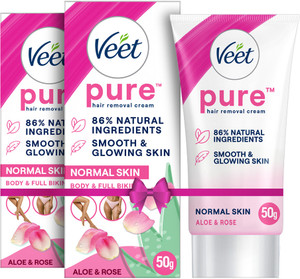 Veet Pure Hair Removal - Normal Skin Cream 50g,Set Of 2 Cream - Price ...