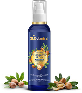 St.Botanica Nourishing Moroccan Argan Serum for Shiny, Smooth & Tangle ...