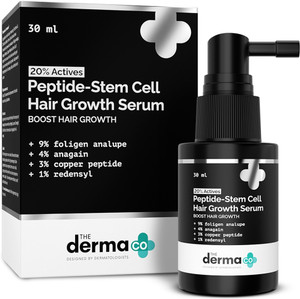 The Derma Co 20% Actives Peptide-Stem Cell Hair Growth Serum with ...