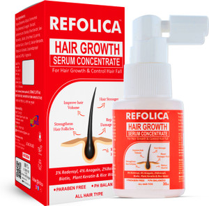 REFOLICA Hair Growth Serum with Redensyl, Anagain, Baicapil, Biotin For ...