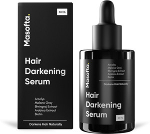 Masofta Anti Grey Hair Darkening Serum for Limiting & Reversing Greying ...