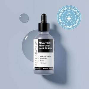BARE ANATOMY Advanced Anti-Grey Hair Serum - Reduces Beard & Hair ...